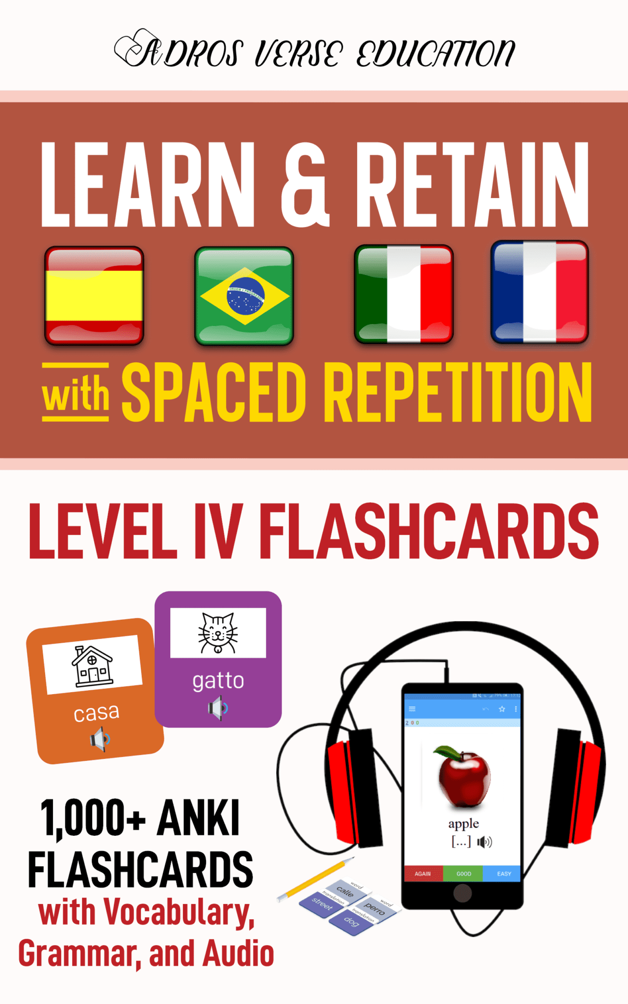 Spanish: 5,000+ Anki Flashcards Deck using Spaced Repetition